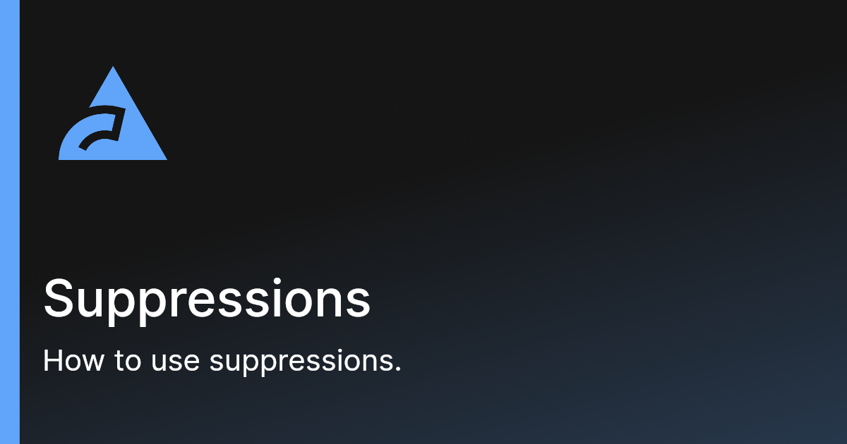 Suppressions | Biome