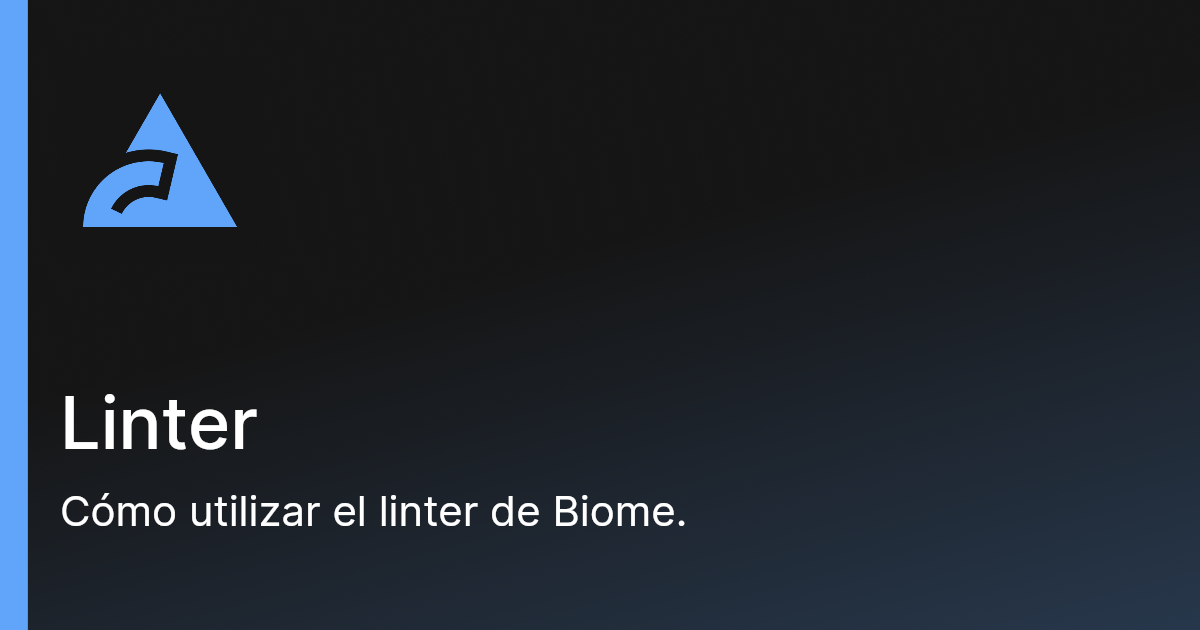 Linter | Biome