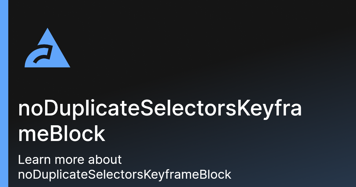 Noduplicateselectorskeyframeblock Biome 4670