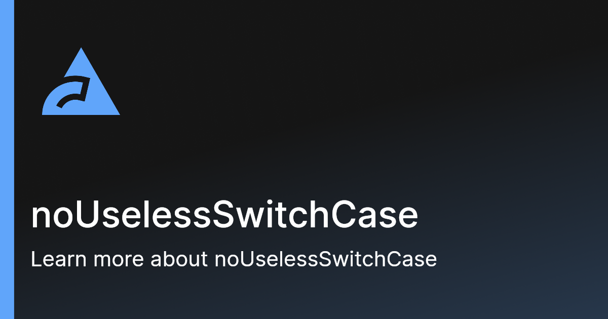 noUselessSwitchCase | Biome